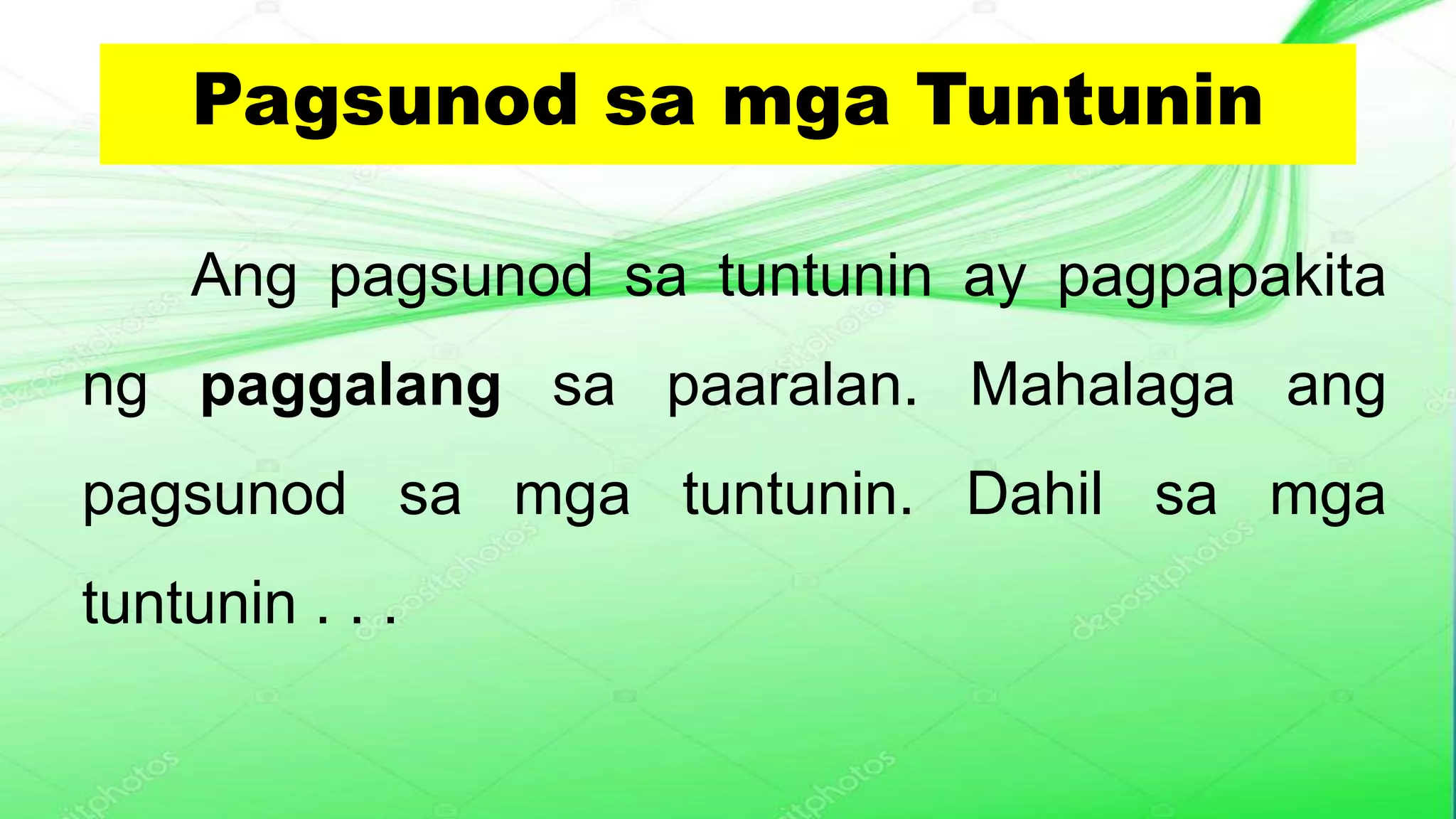 Ang mga Tuntunin ng Paaralan | PPTX