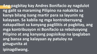 Ang paglilitis at pagbitay kay andres bonifacio | PPTX