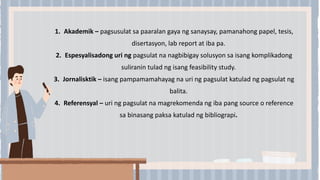 Ang makrong kasanayan sa pagsulat ay mahalaga at dapat tangkilikin. | PPTX