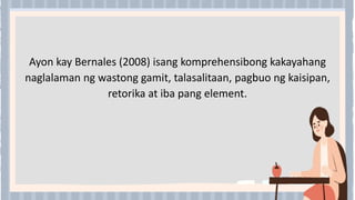 Ang makrong kasanayan sa pagsulat ay mahalaga at dapat tangkilikin. | PPTX