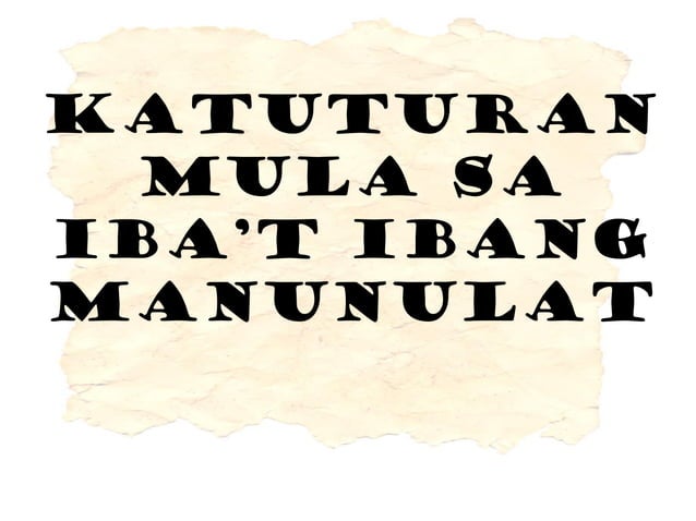Ang Panitikan | PDF