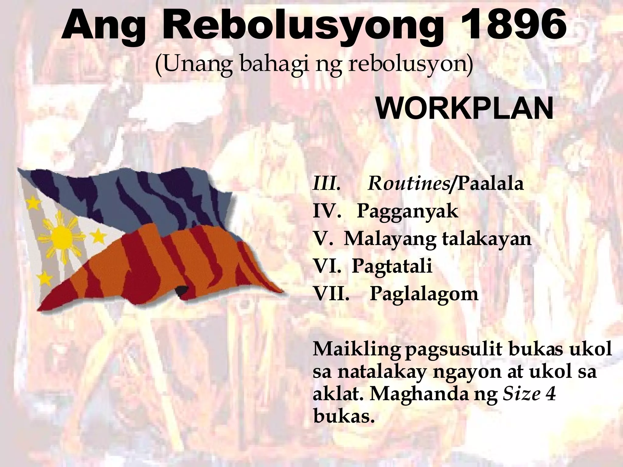 Ang Rebolusyong 1896 | PPT