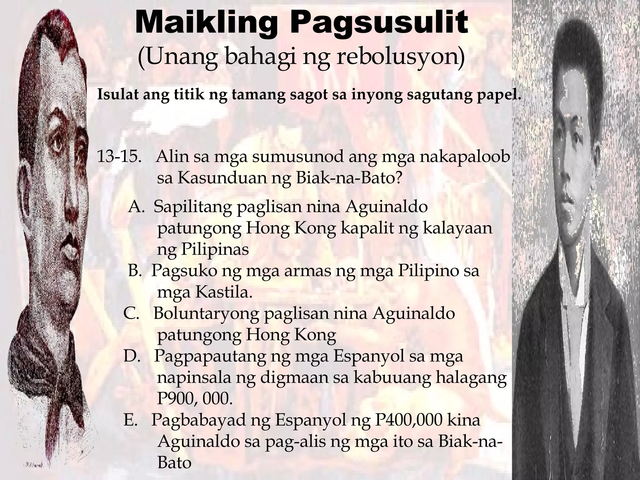 Ang Rebolusyong 1896 | PPT