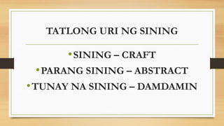 ANG-SINING-NG-MALIKHAING-PAGSULAT ng mga | PPTX