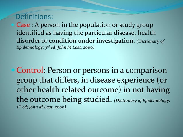 Dolls case control study | PPTX