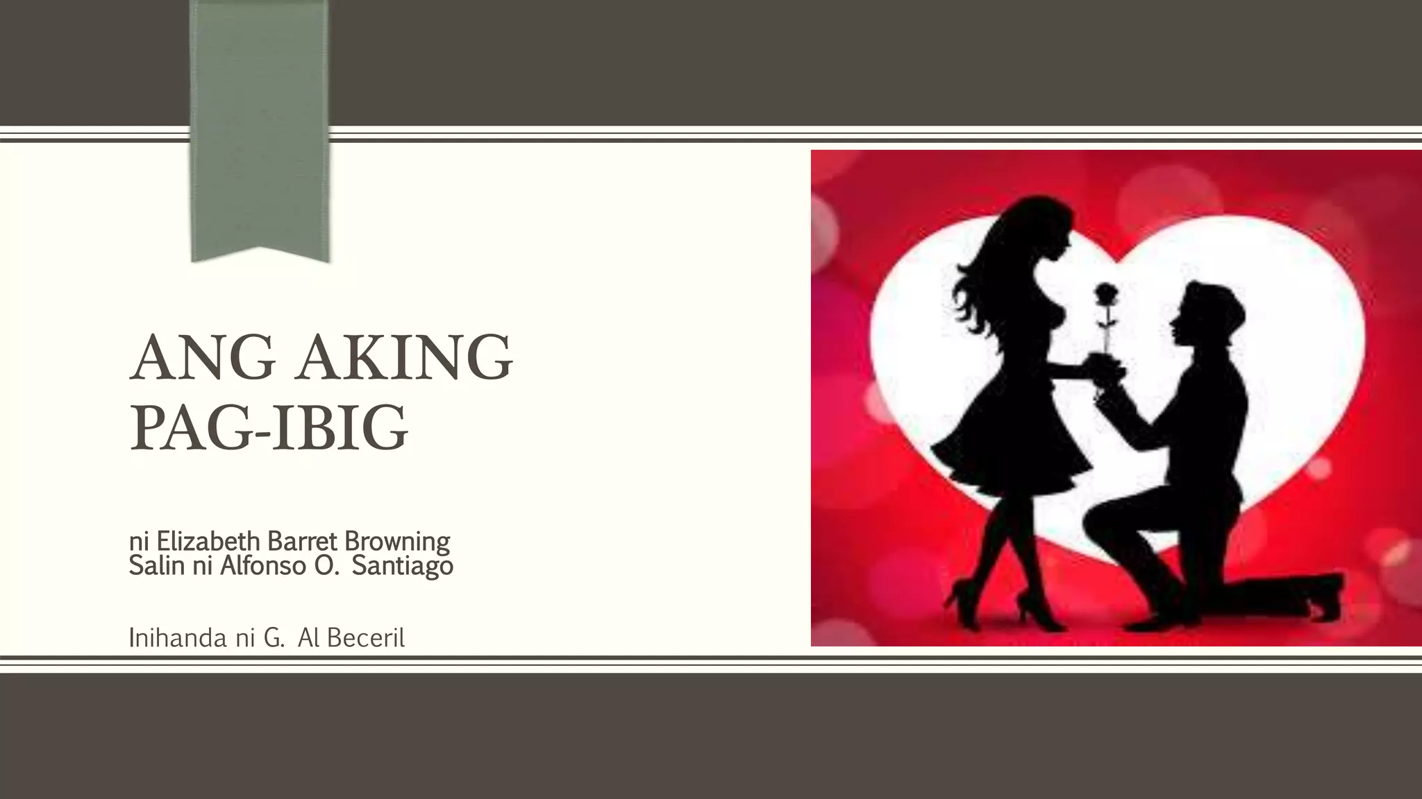 Ang Aking Pag-ibig - Aralin 2.3 | PPTX