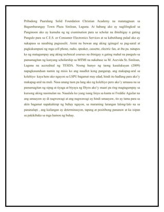 Ang Aking Talambuhay | DOC