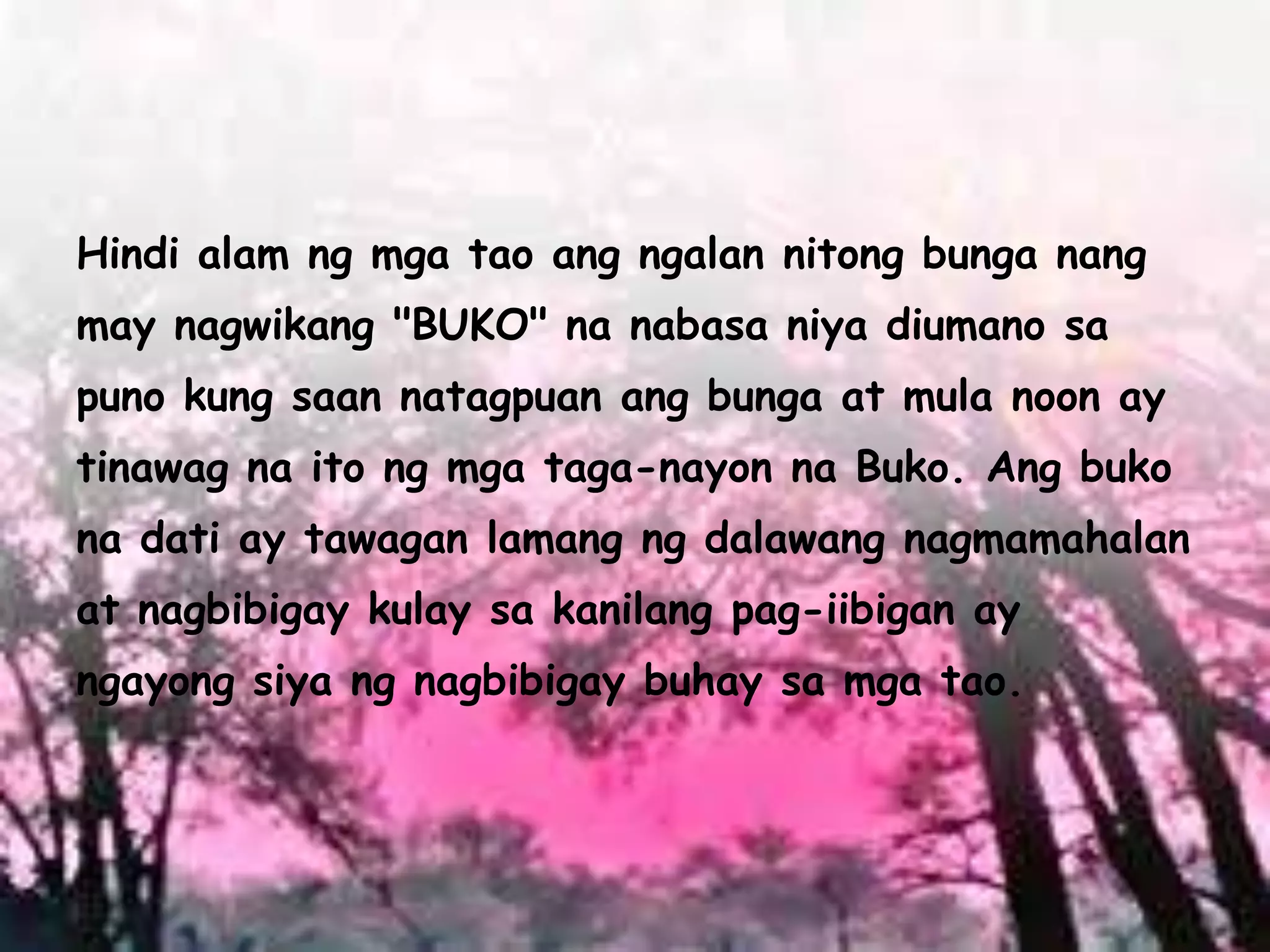Ang Alamat Ng Buko | PPTX