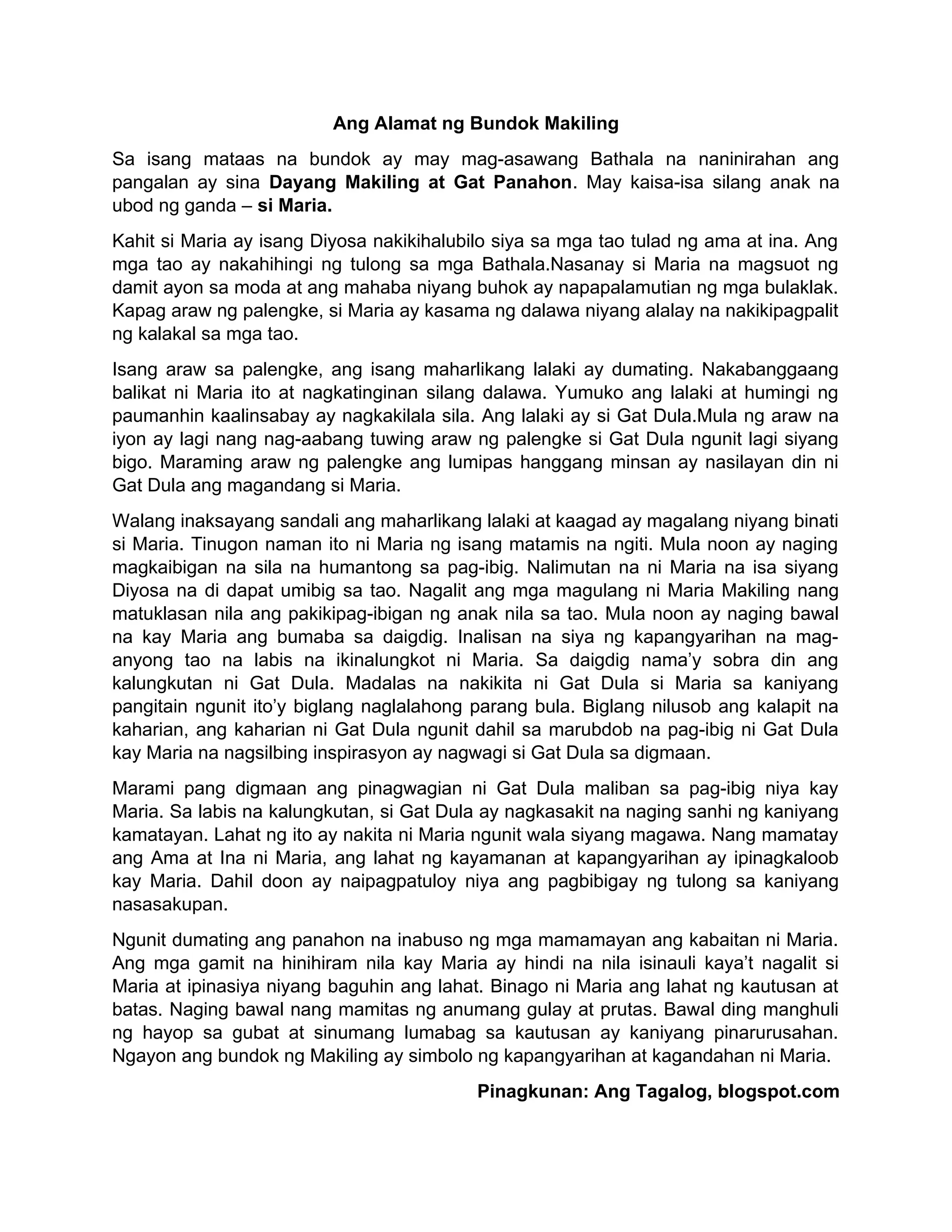 Ang Alamat ng Bundok Makiling.docx............ | DOCX