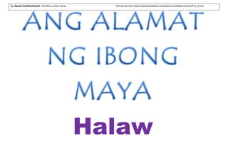 ANG ALAMAT NG MAYA | DOCX