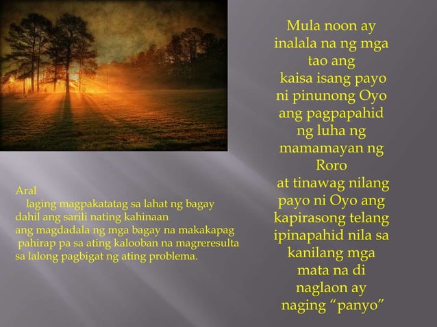 Ang alamat ng panyo | PPTX