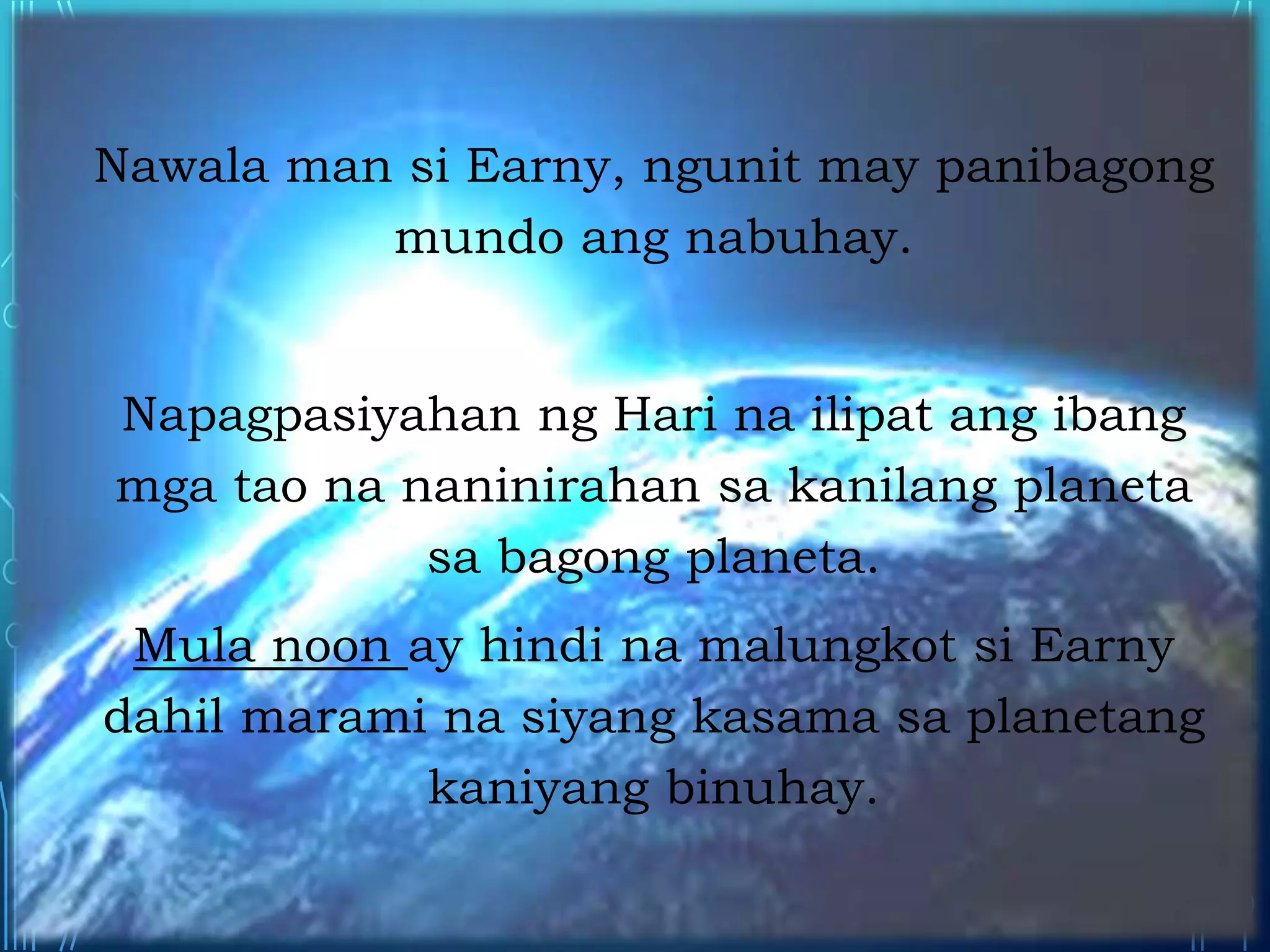 Ang alamat ng planetang earth | PPTX