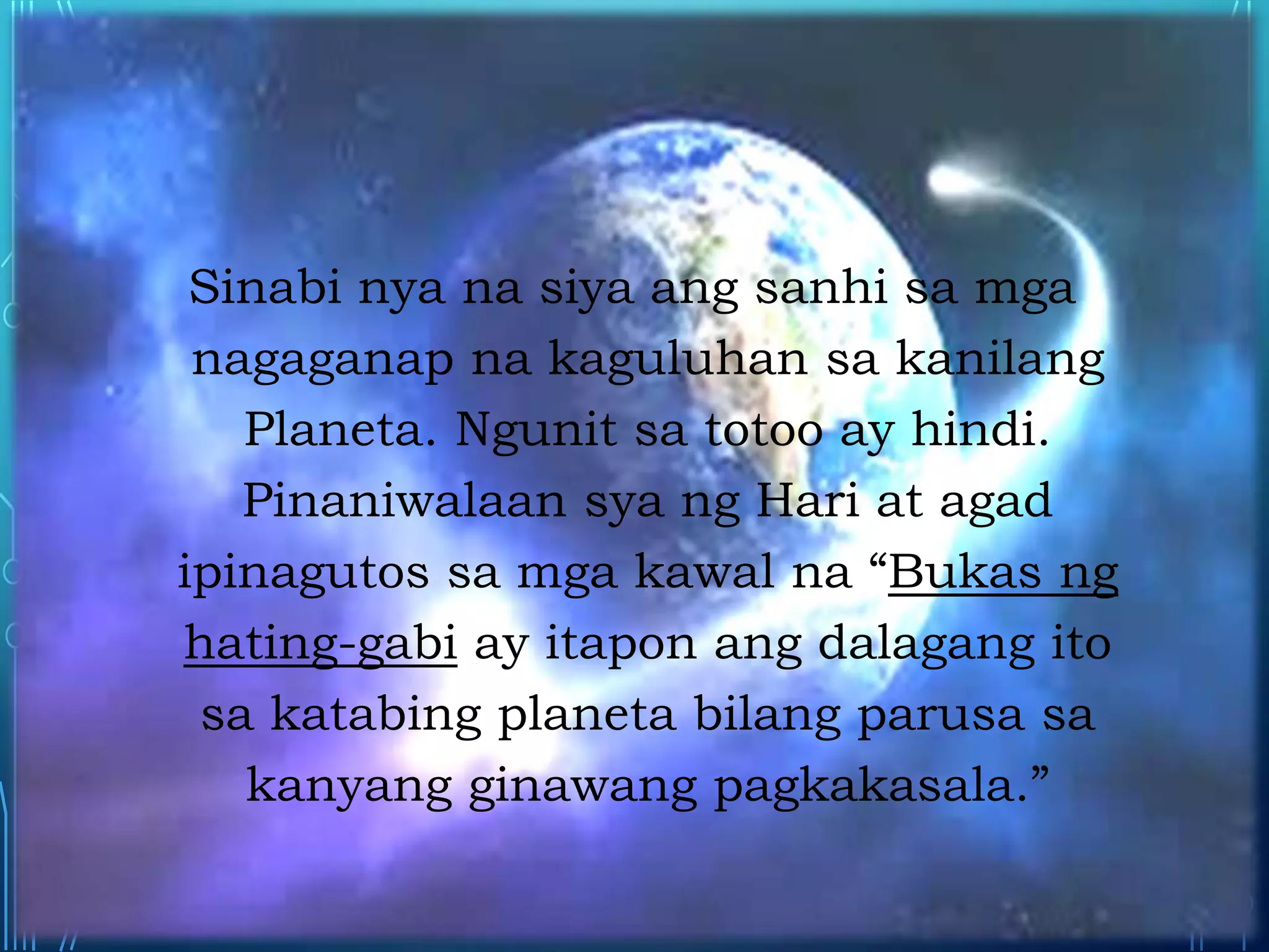 Ang alamat ng planetang earth | PPTX