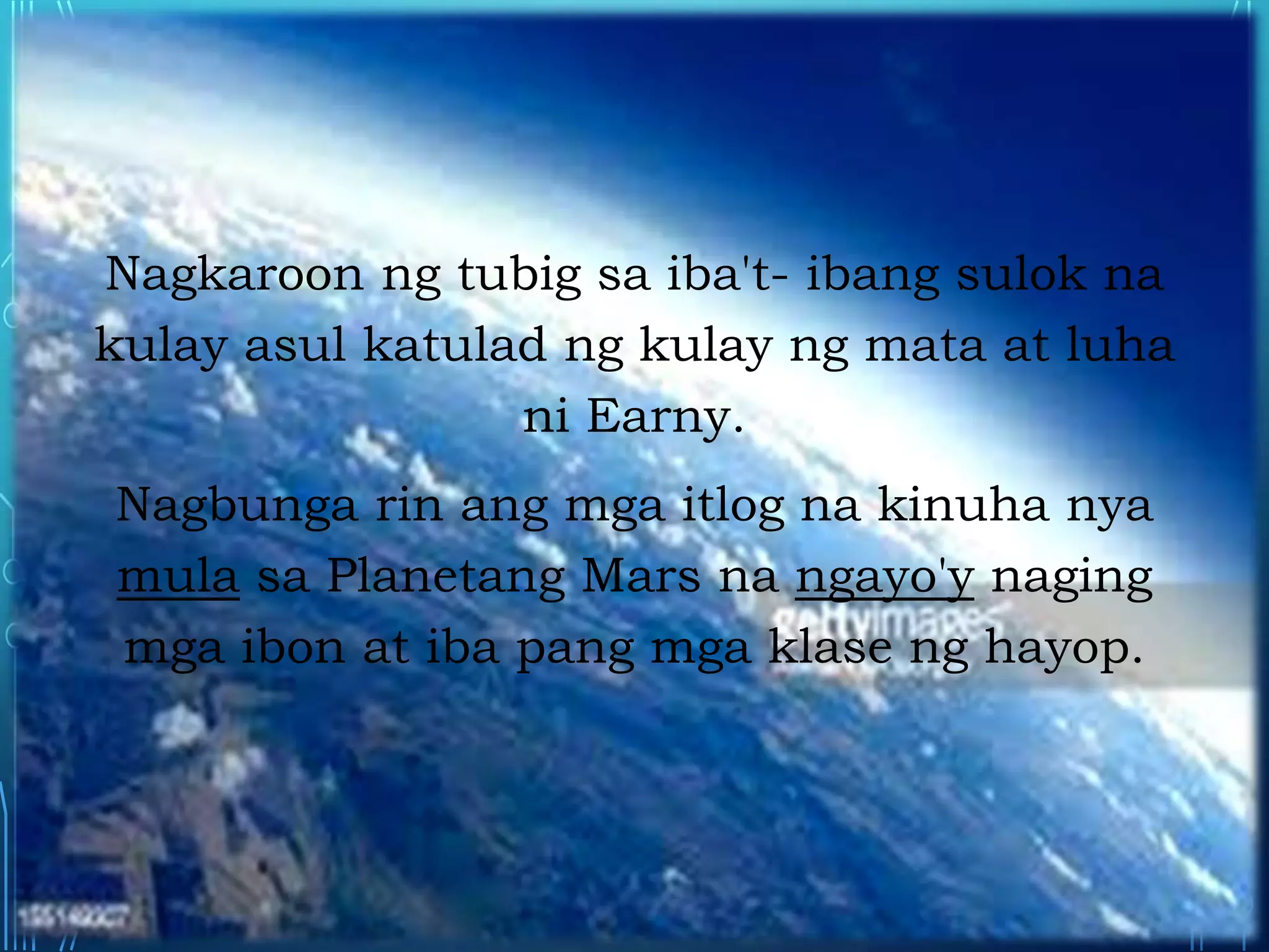 Ang alamat ng planetang earth | PPTX