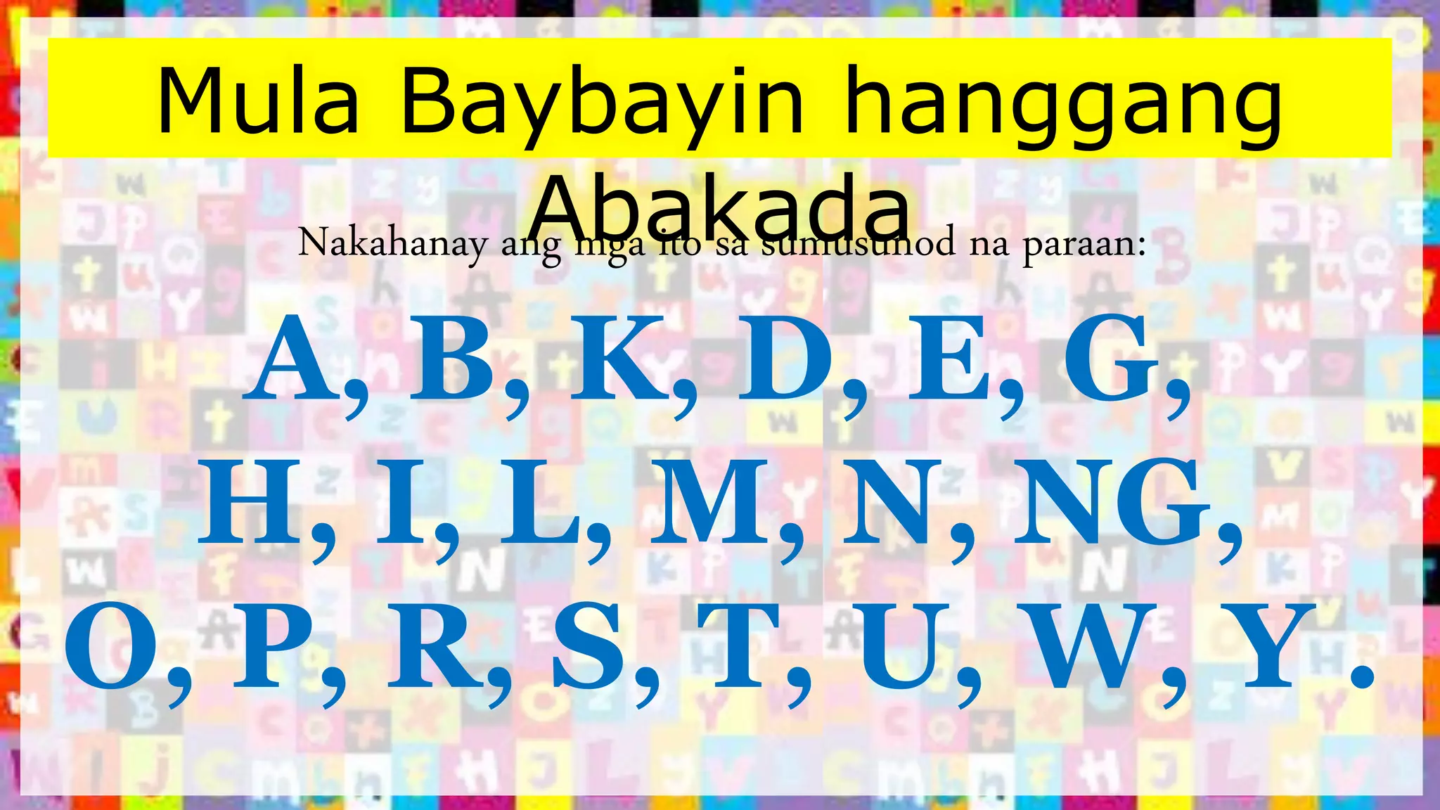 Ang alpabetong filipino power!! | PPTX