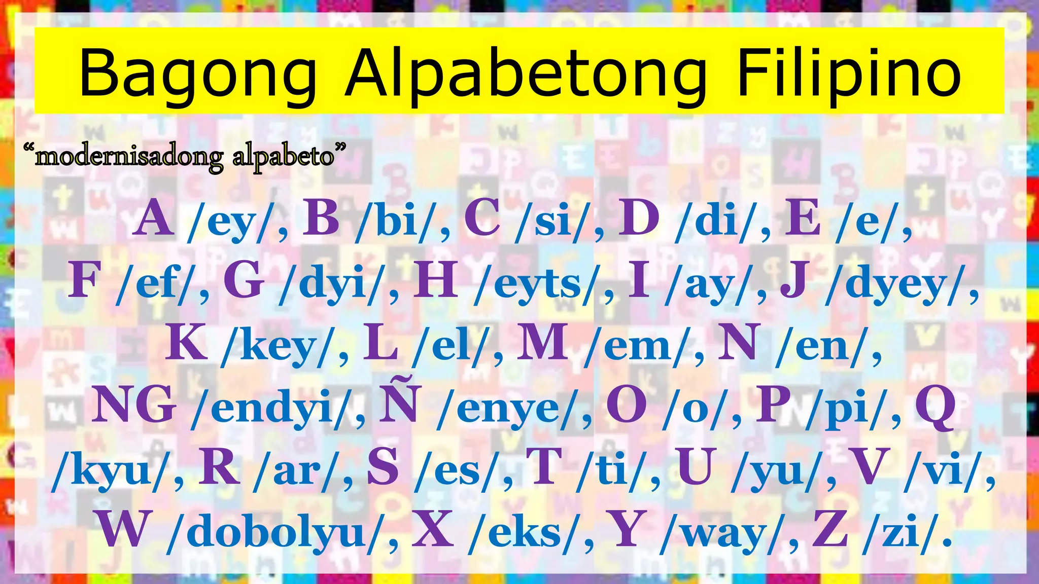 Ang alpabetong filipino power!! | PPTX