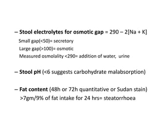 Management of chronic diarrhea | PPTX