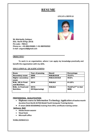 Angana resume | DOCX