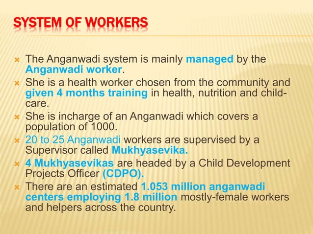 Anganwadi | PPTX | Daycare and Pre-School | Parenting