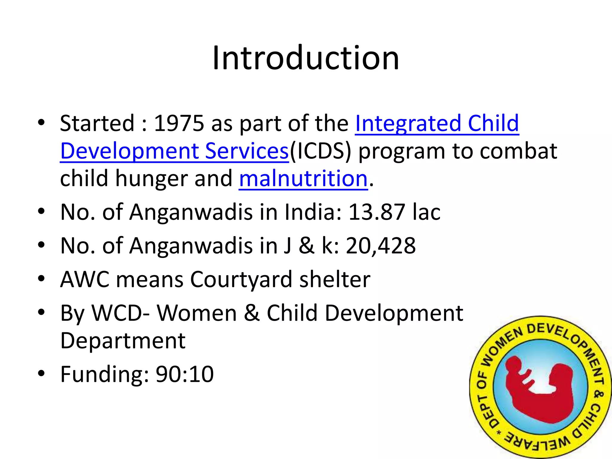 Anganwadi centre | PPTX