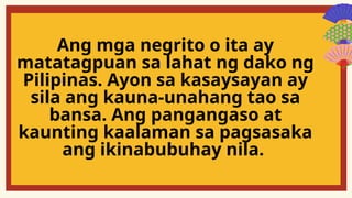 Ang ating mga Ninuno powerpoint presentation | PPTX