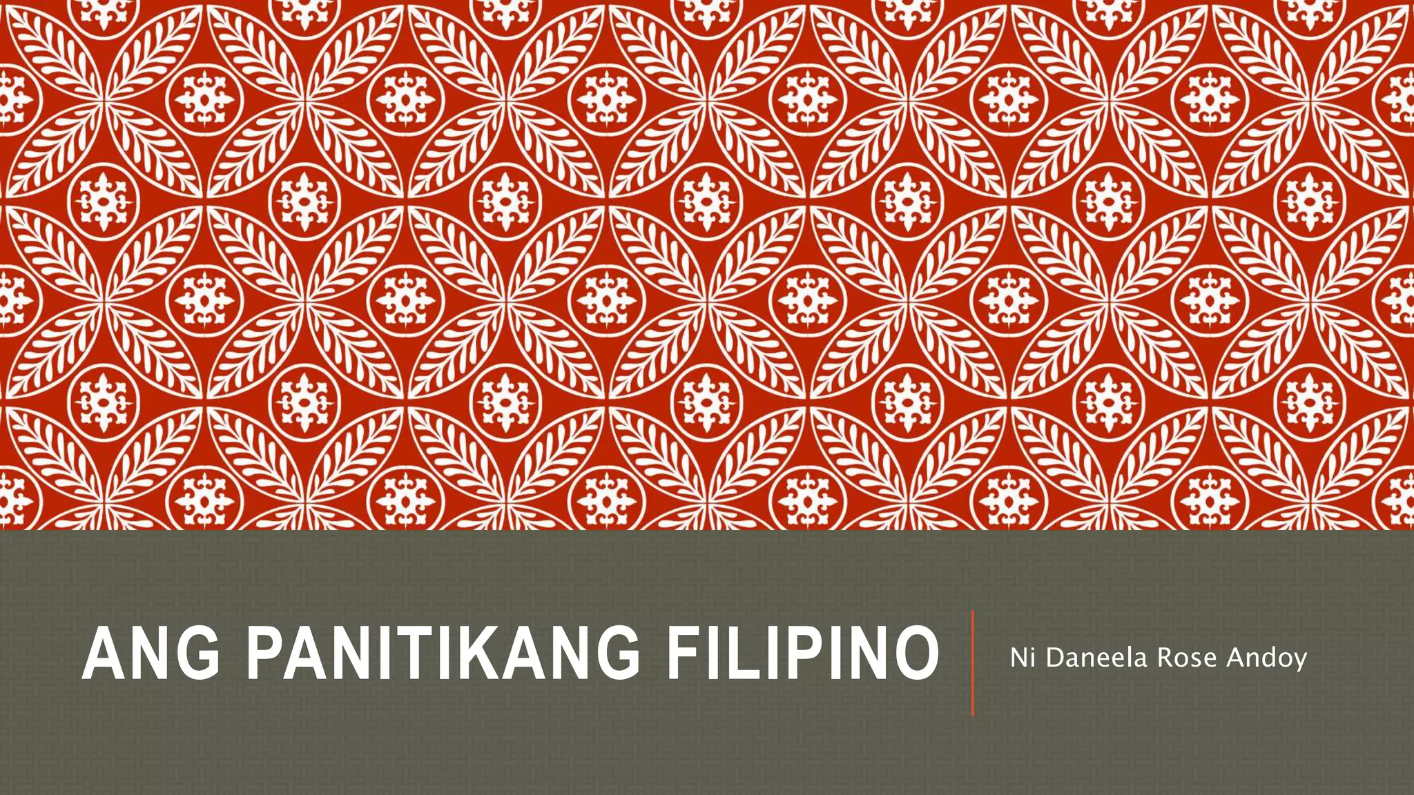 Panitikang Filipino | PPTX