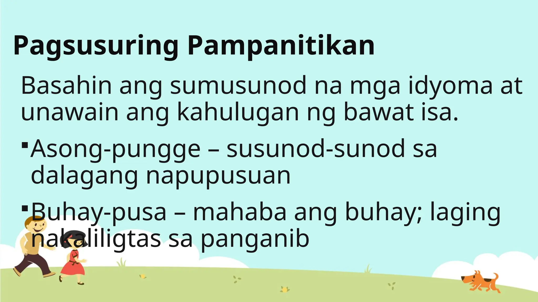Ang Away ng Pusa at ng Aso.pptx grade 9 filipino | PPTX