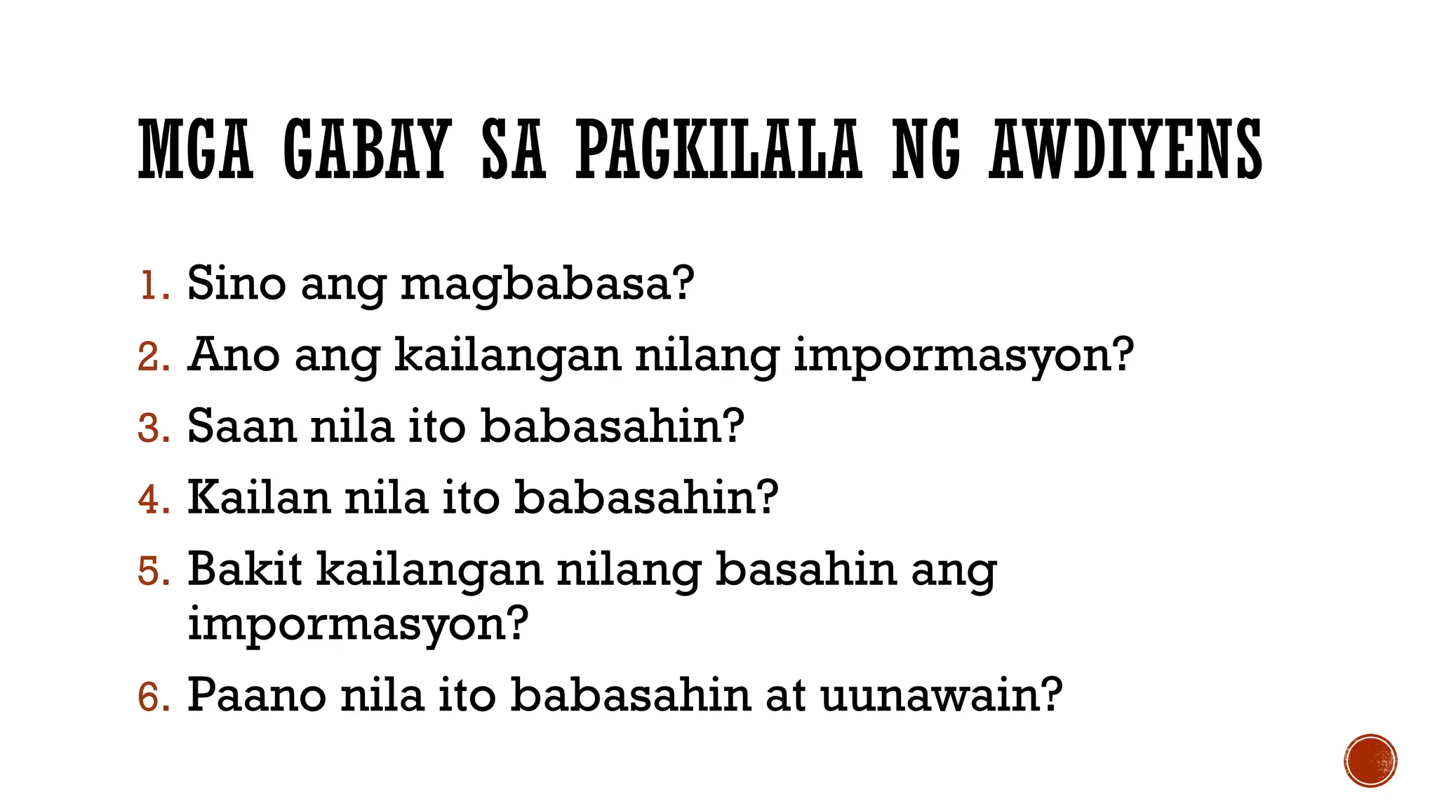 ANG AWDIYENS BILANG MAMBABASA AT ANG KAHALAGAHAN NG.pptx