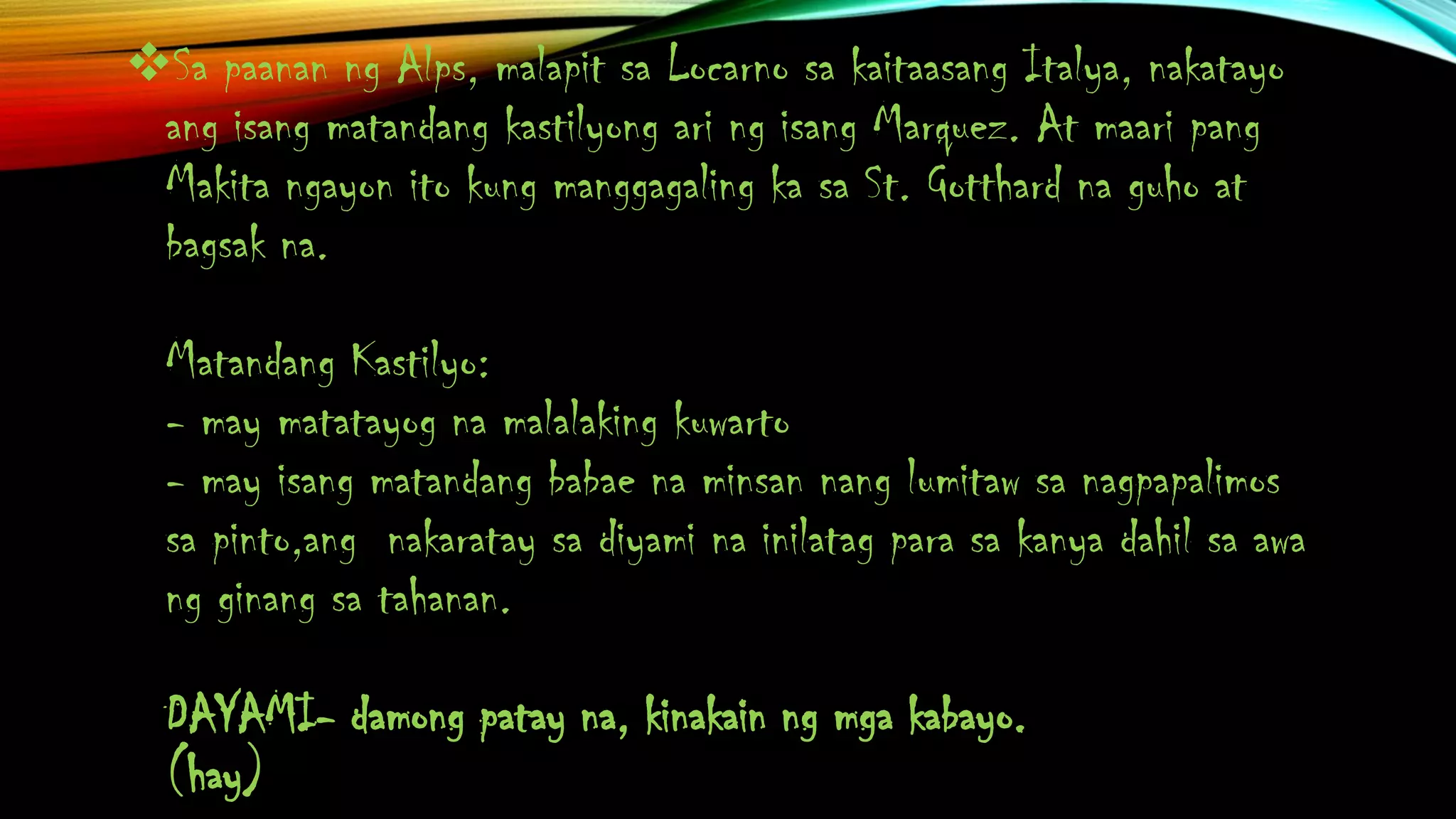 Ang babaing pulubi ng locarno | PPTX