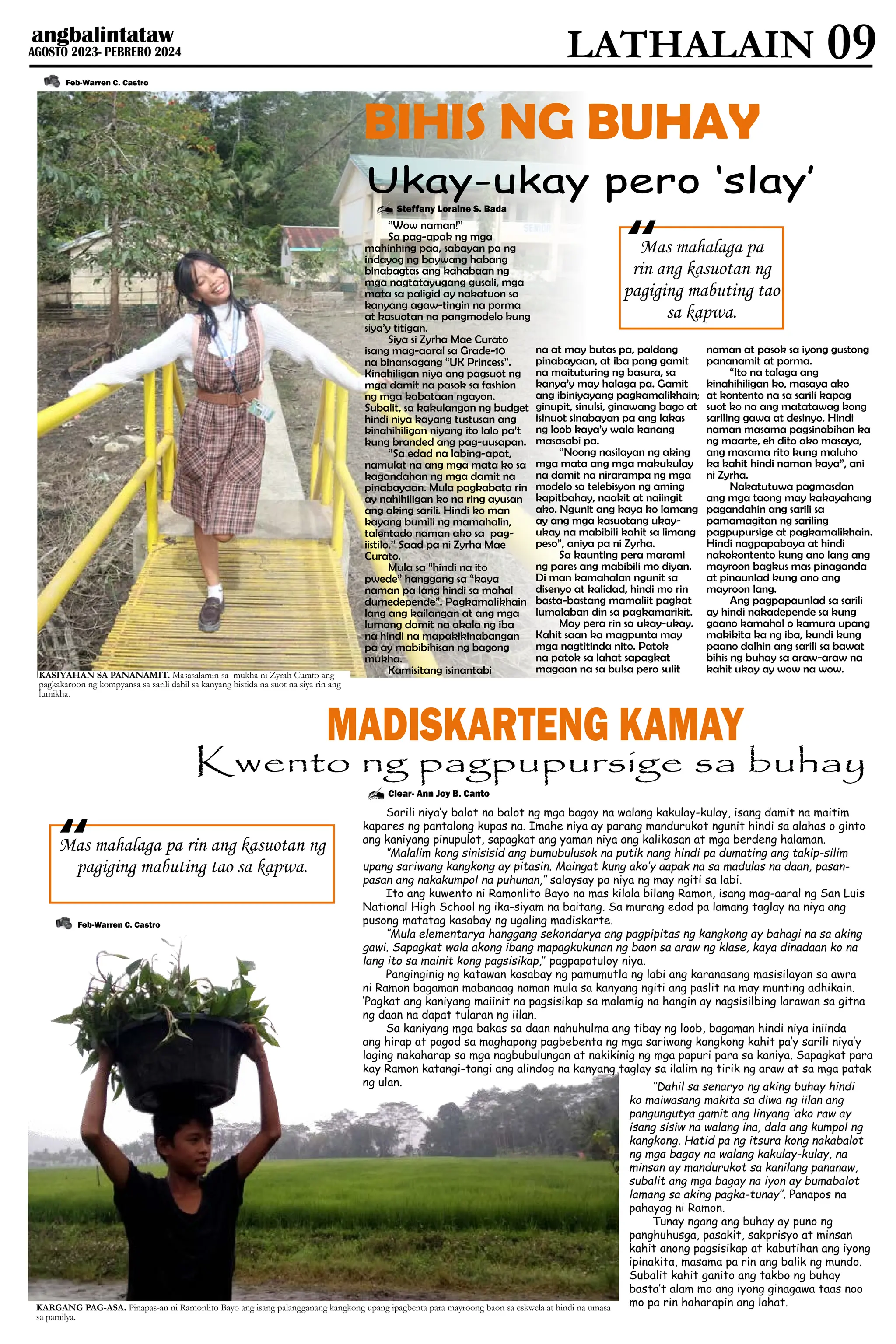 Opisyal na Pahayagang Pangkampus ng San Luis National High School TOMO XIII BLG. 01 S.Y. 2023 ...