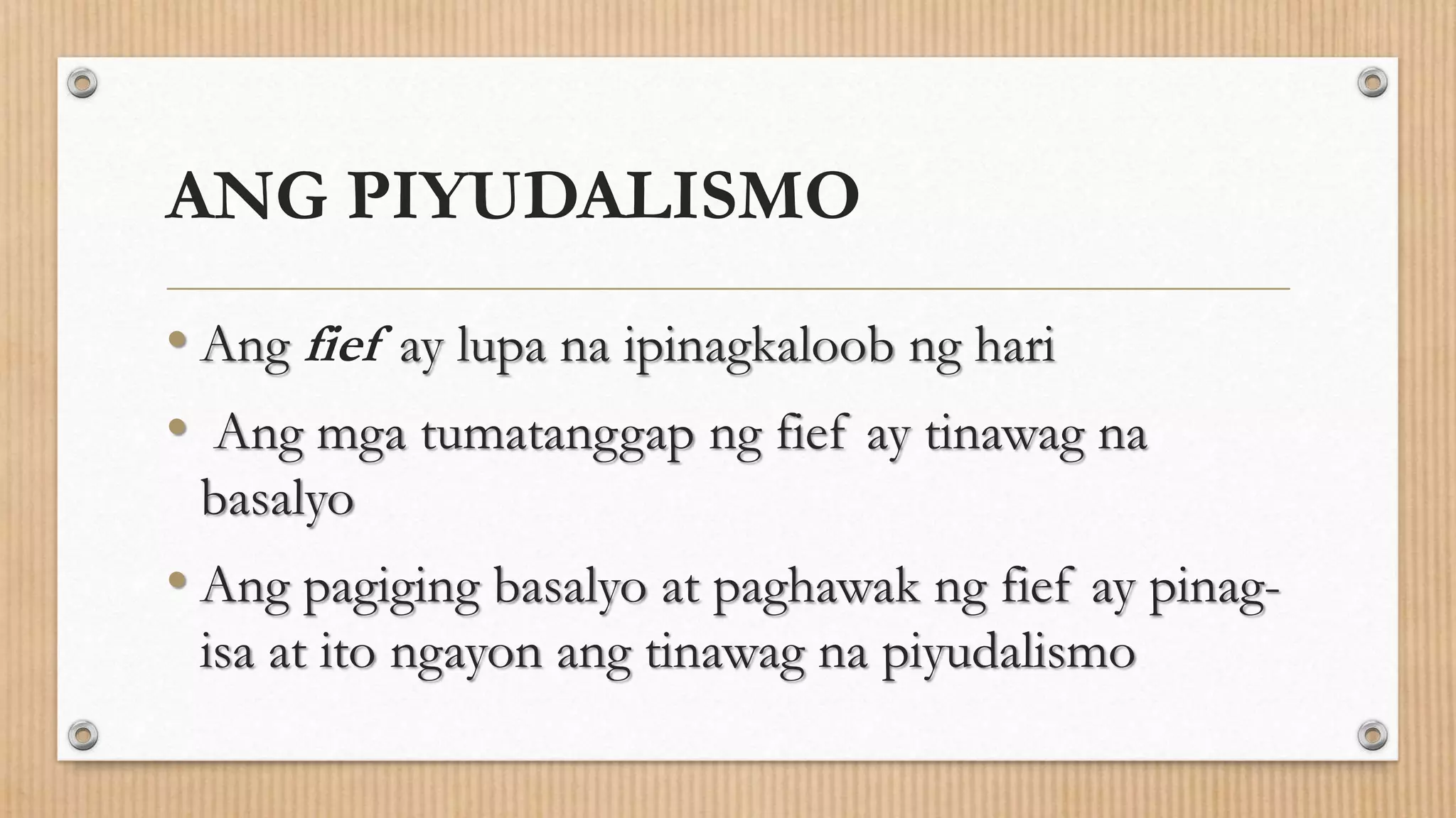 Ang Buhay Sa Europe Noong Unang Panahon | PPTX