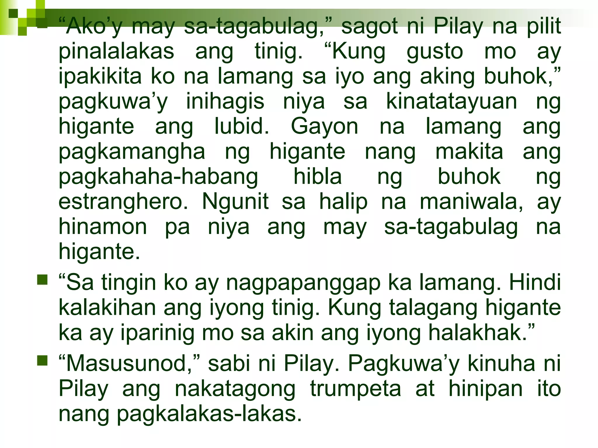 Ang bulag at ang pilay | PPT