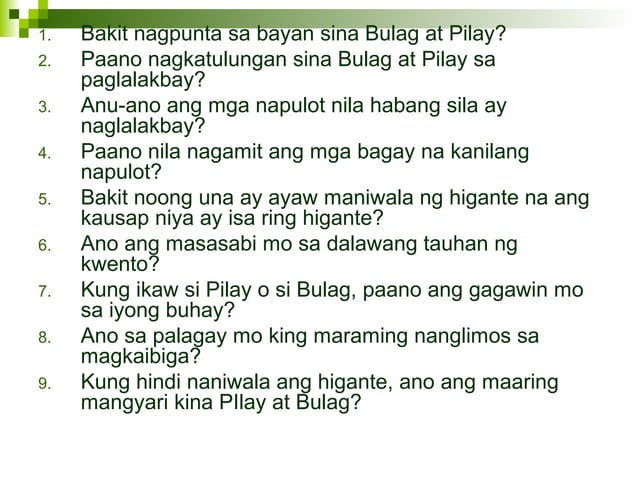 Ang bulag at ang pilay | PPT