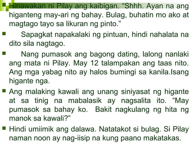 Ang bulag at ang pilay | PPT