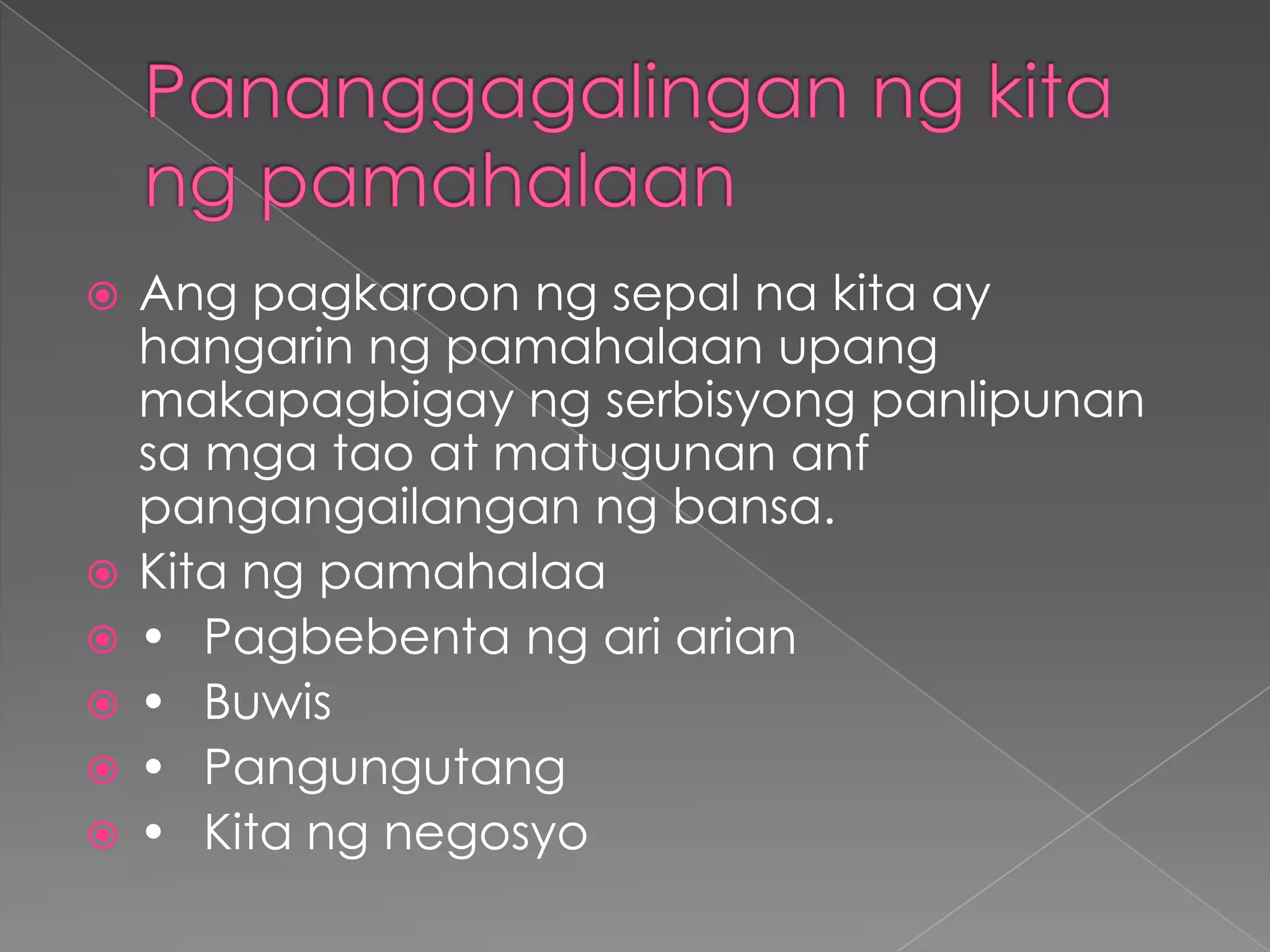 Ang buwis at budget ng pamahalaan boquilon | PPTX