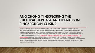 Ang Chong Yi -Exploring the Cultural Heritage and Identity in ...