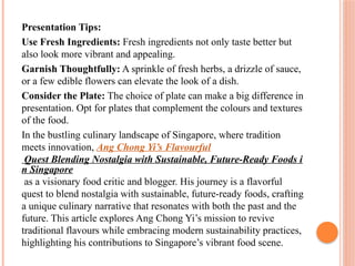 Ang Chong Yi’s Culinary Quest: Tasting Singapore’s Finest flavours | PPT