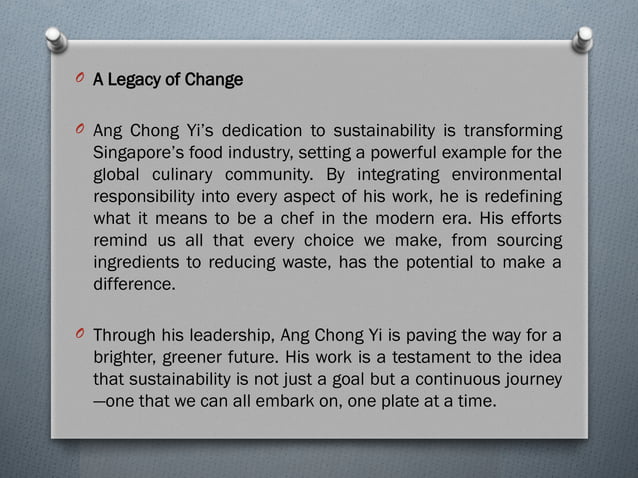 Ang Chong Yi’s Impact: Singapore’s Culinary Sustainability Trailblazer ...