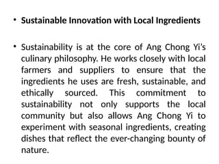 Ang Chong Yi Singapore: Setting New Benchmarks in Culinary ...