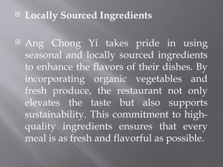 Ang Chong Yi Singapore: A New Era of Traditional Food | PPT