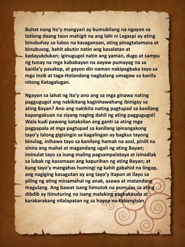 Ang dapat mabatid ng mga tagalog ni ab | PPTX