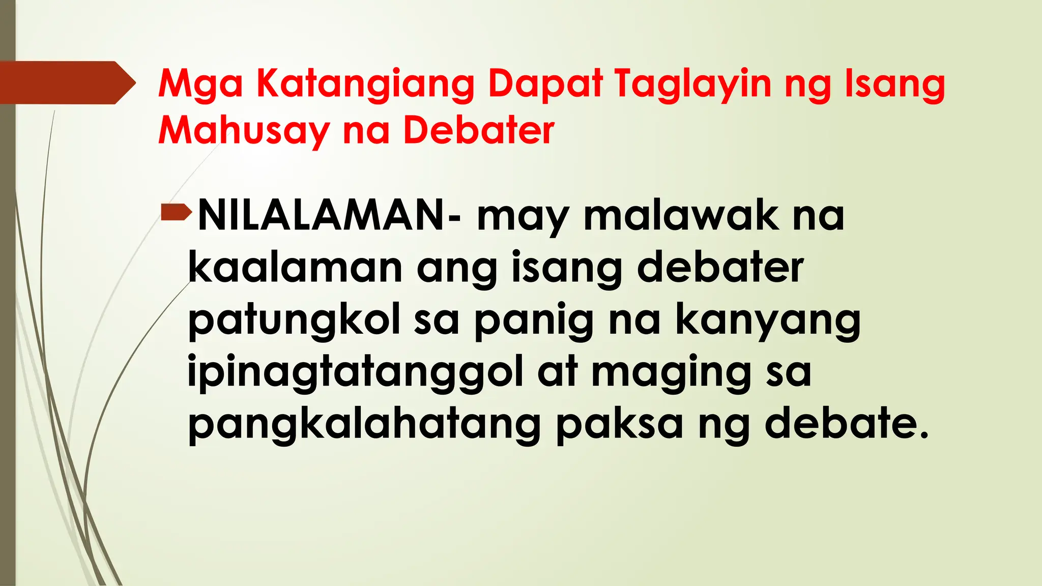 ANG DEBATE O PAKIKIPAGTALO Grade 10 FILIPINO.pptx
