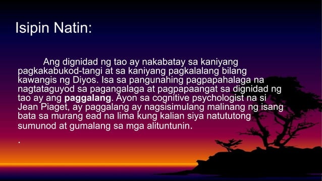 Ang dignidad ng tao | PPTX