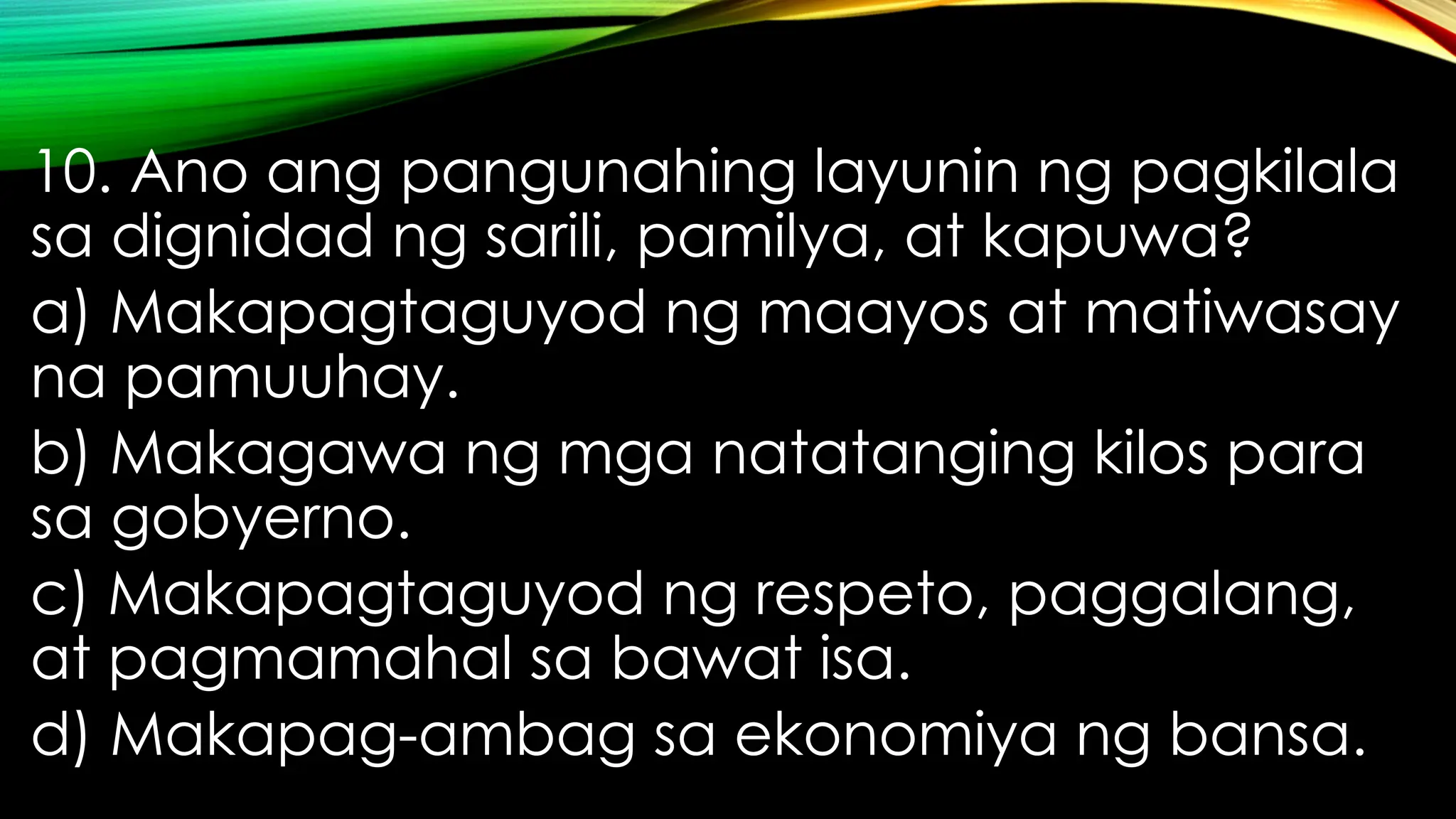 Ang Dignidad ng Tao at ang Pagpapahalagapptx | PPTX
