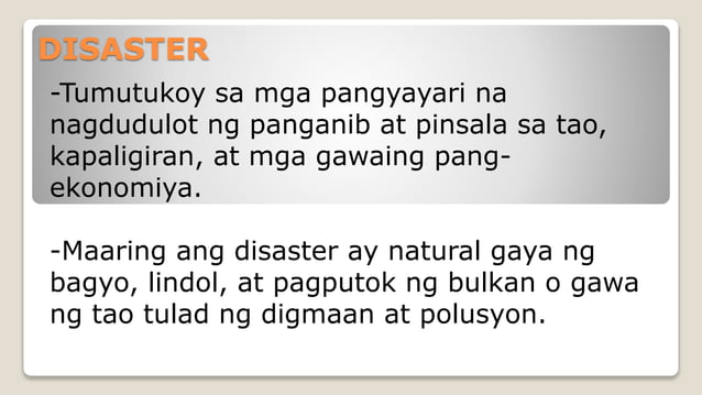 Ang Disaster Management | PPTX