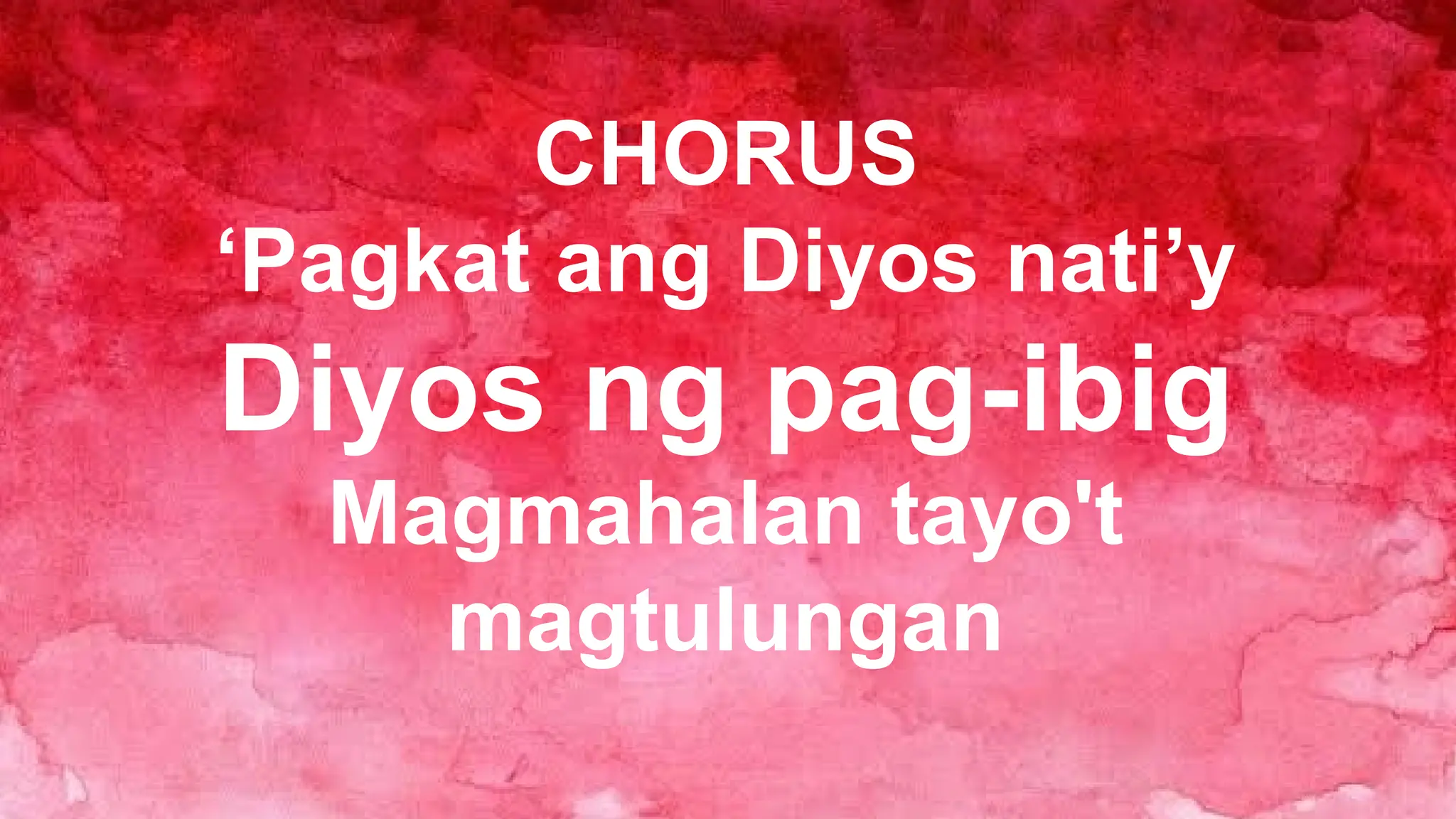 Ang Diyos ay Pag-ibig lyrics, hymns of praise,. | PPTX