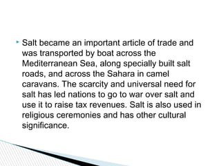 uses of salts | PPT