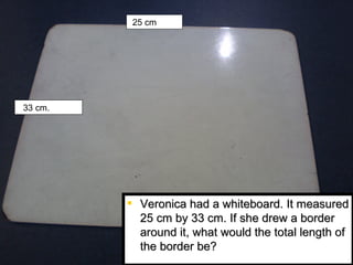 Angel Veronica Area And Perimeter Project | PPT