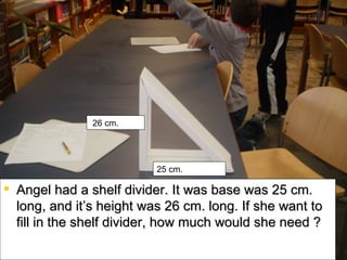 Angel Veronica Area And Perimeter Project | PPT