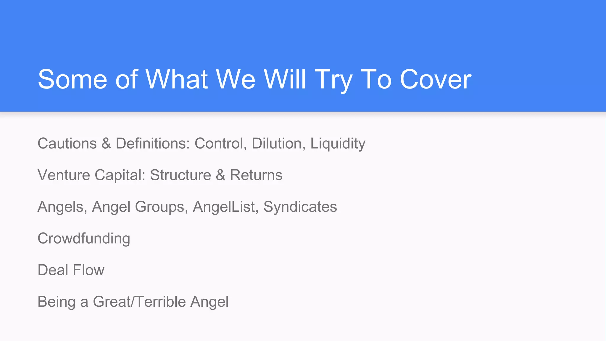 Angel Investing 101 | PPT